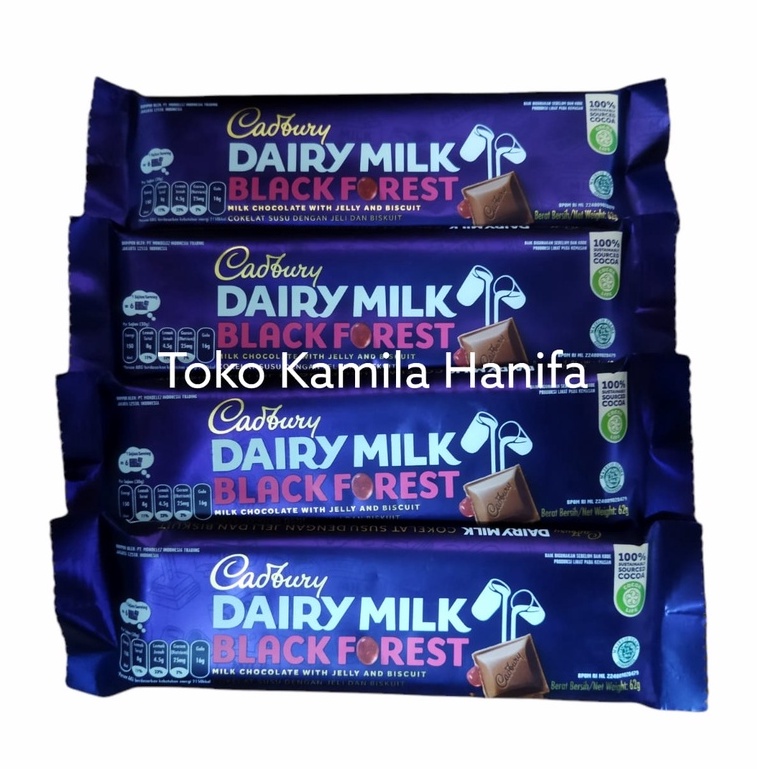 Jual (62g) Cadbury Dairy Milk Black Forest 62gr | Shopee Indonesia