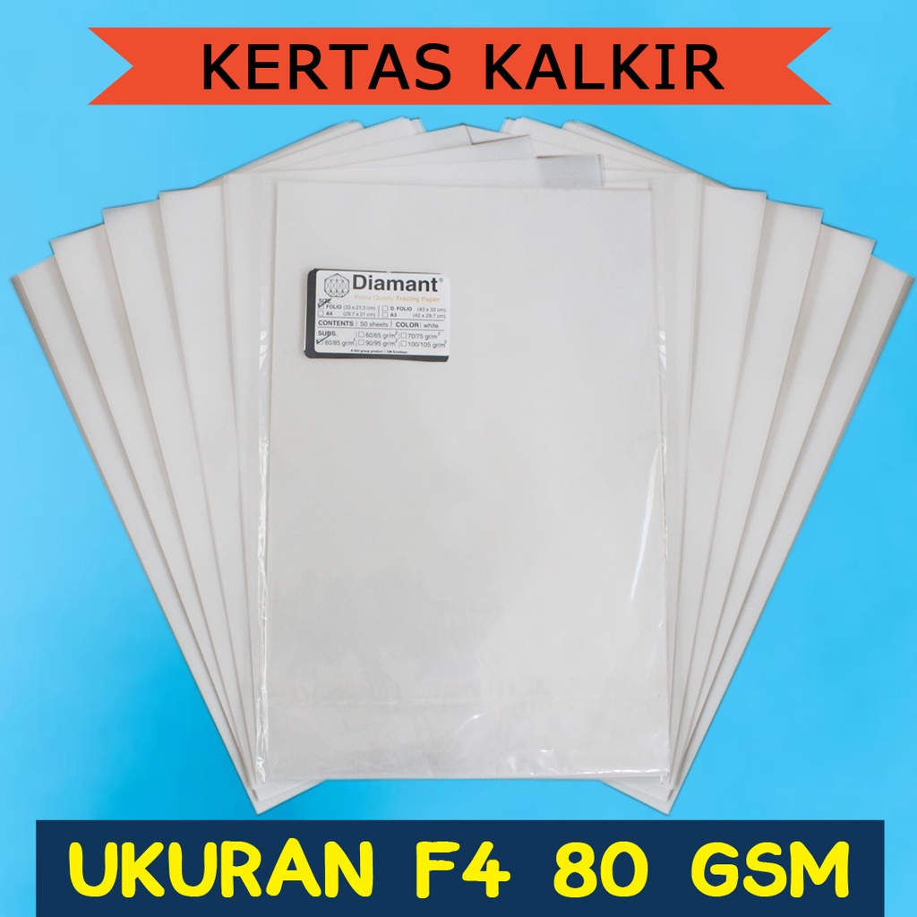 Jual Kertas Kalkir F4 80 Gsm Tracing Paper | Shopee Indonesia