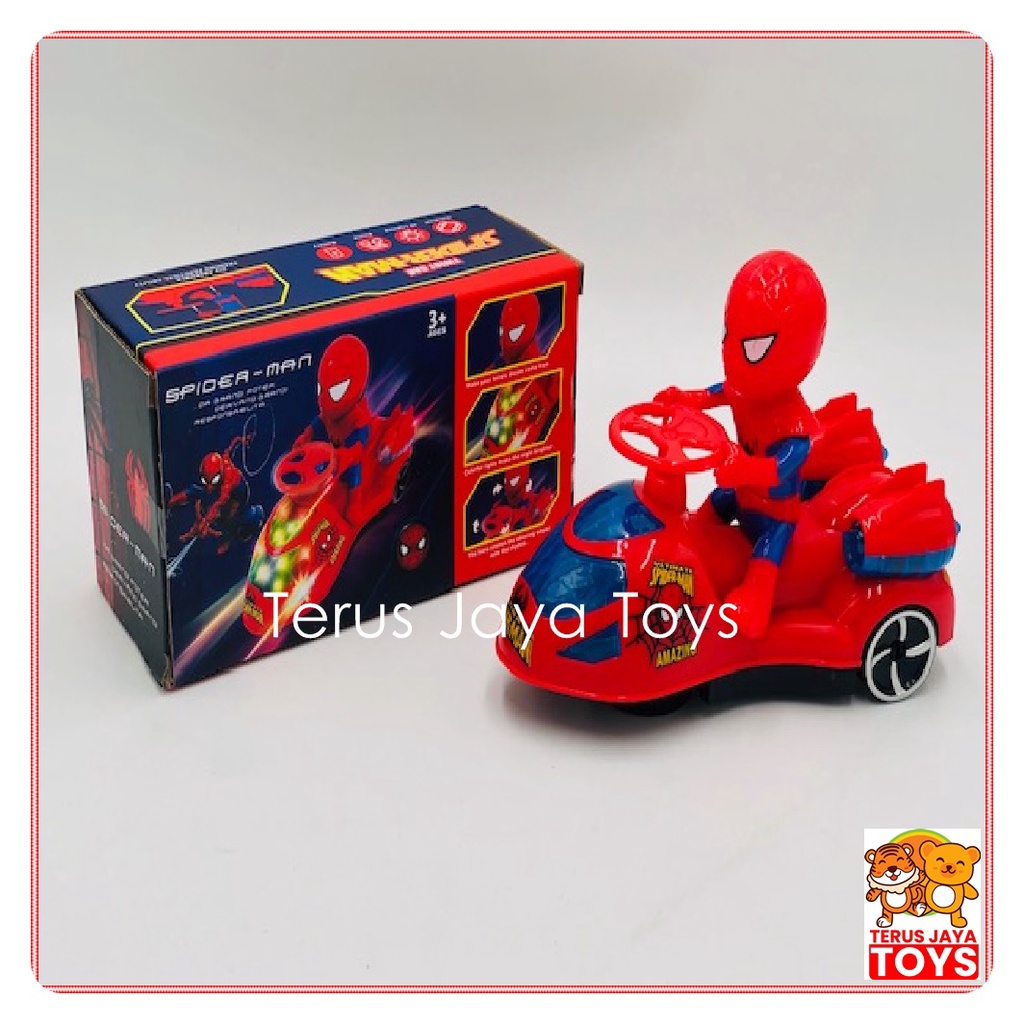 Jual MAINAN FIGURE SPIDERMAN + MOTOR ELEKTRIK SPIDER MAN / MOTOR ...