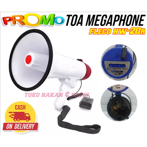 Jual Pengeras Suara Megaphone Toa Besar Fleco Multifungsi HW-20R/ Toa ...