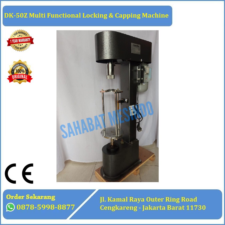 Jual DK-50Z Locking & Capping Machine - Mesin Tutup Botol - Plastik Cap-PP Indonesia|Shopee ...