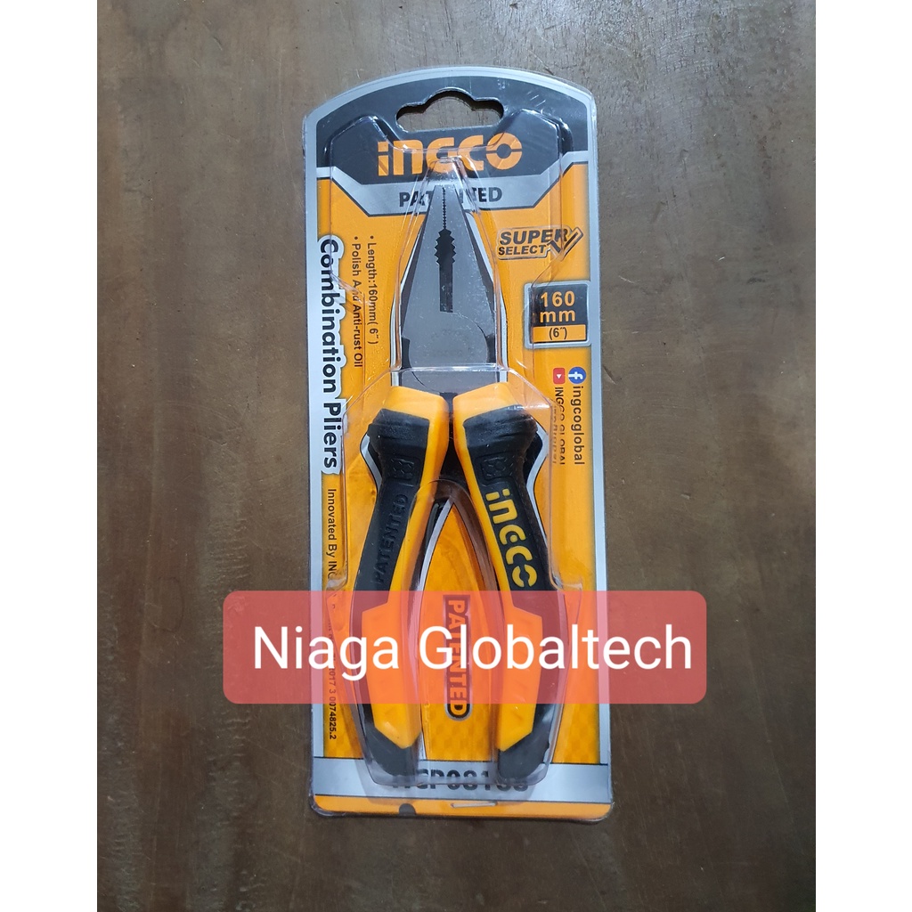 Jual INGCO TANG KOMBINASI 6INCH 8INCH COMBINATION PLIER 6" INGCO ...