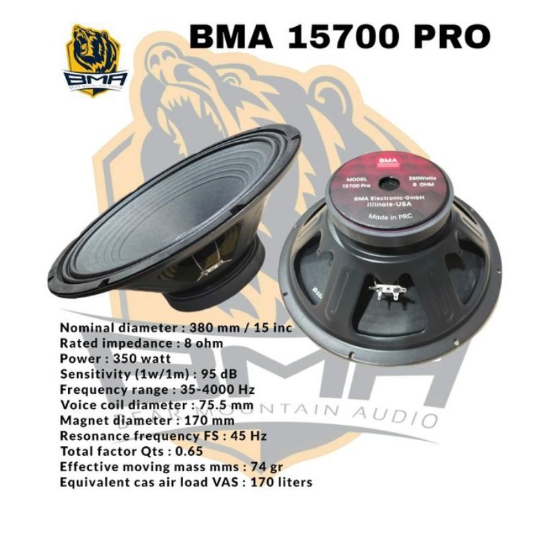 Jual speaker 15 inch BMA 15700 PRO original | Shopee Indonesia