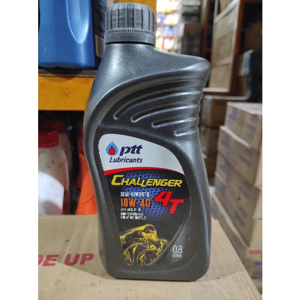 Jual oli ptt chalenger semi synthetic 4T 800ml | Shopee Indonesia