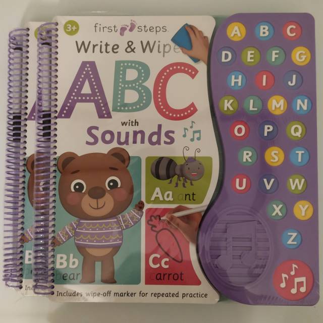 Jual First Steps WRITE AND WIPE ABC WITH SOUNDS | Shopee Indonesia