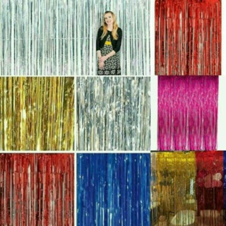 Jual Tirai foil ulang tahun happy birthday / slinger curtain foil ...