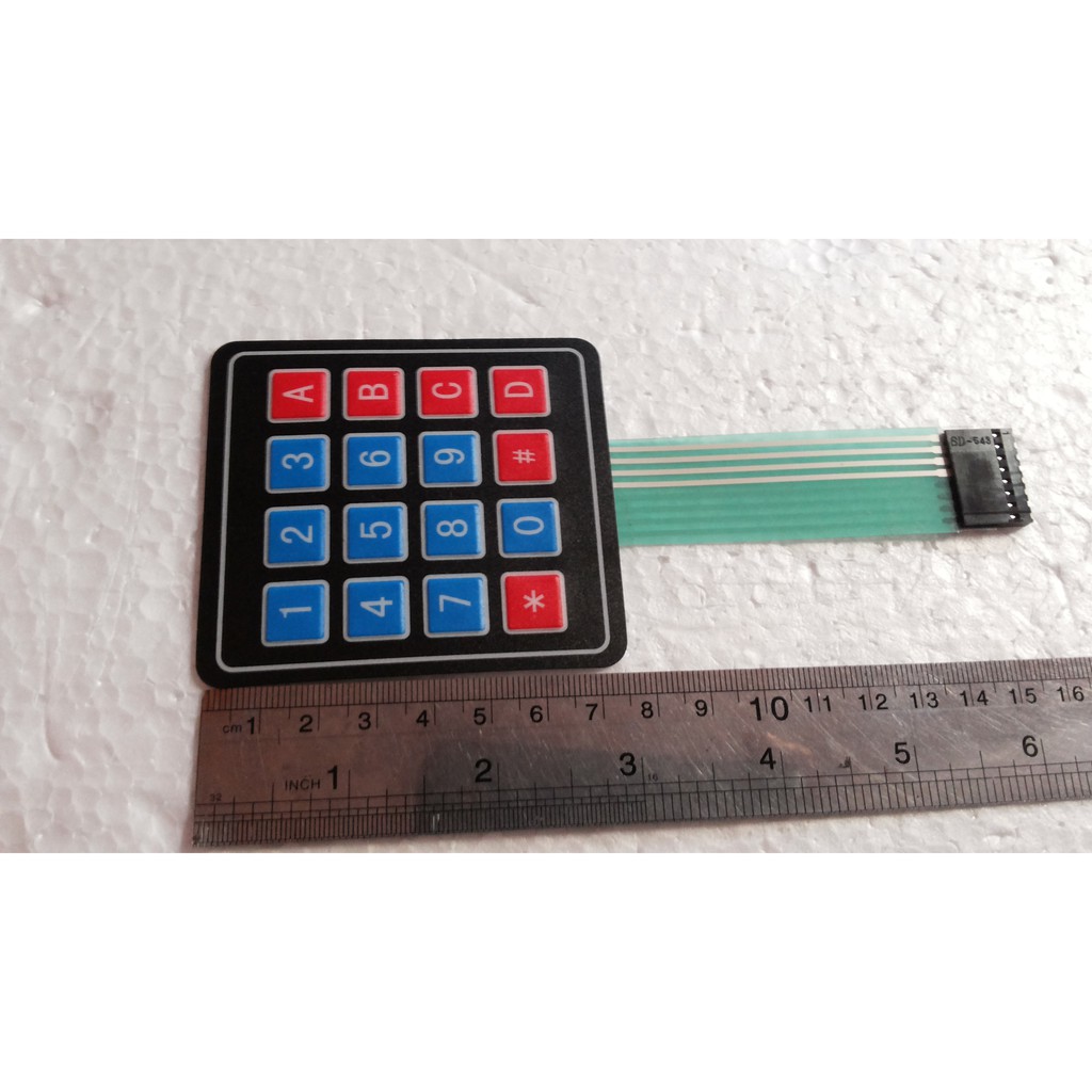 Jual Keypad Membran 4x4 Matrix Arduino 4 x 4 Input Key Pad Membrane ...