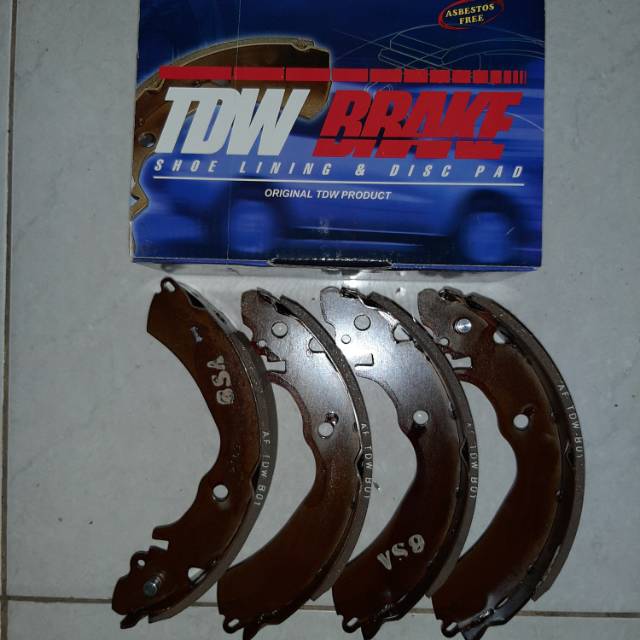 Jual TDW BRAKE kampas rem belakang / brake shoe avanza / xenia 2004-now ...