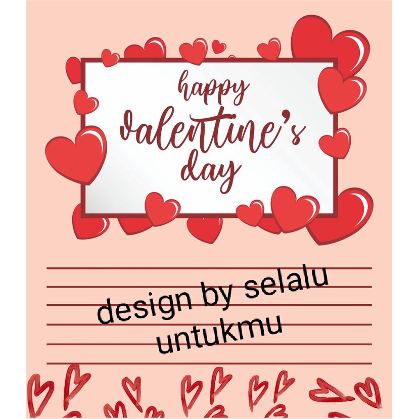 Jual KARTU UCAPAN VALENTINE - VALENTINE DAY - KARTU UCAPAN - SELALU UNTUKMU | Shopee Indonesia