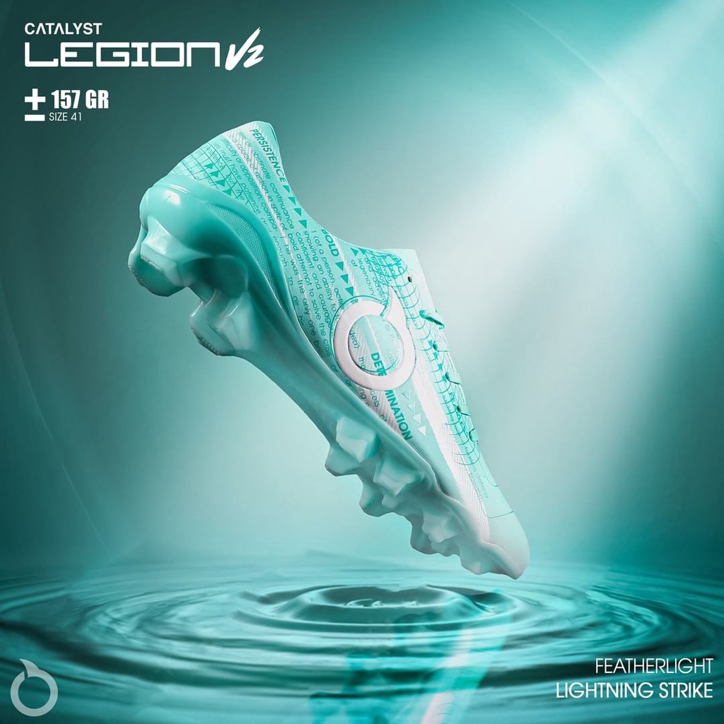 Jual Sepatu Bola Ortuseight Catalyst Legion V2 FG - Aqua White 11010321 ...