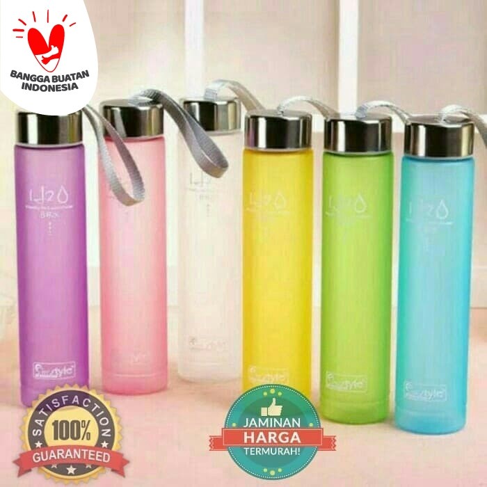 Jual NEW Botol Minum H2O 280ML / botol minum ramah lingkungan / botol ...