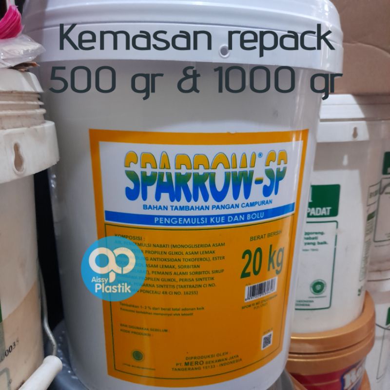 Jual SP Sparrow/cake emulsifier/sp kiloan 500 gr & 1000 gr | Shopee ...