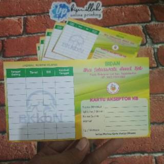 Jual Kartu Akseptor KB CUSTOM ( pemesanan kelipatan 9) | Shopee Indonesia