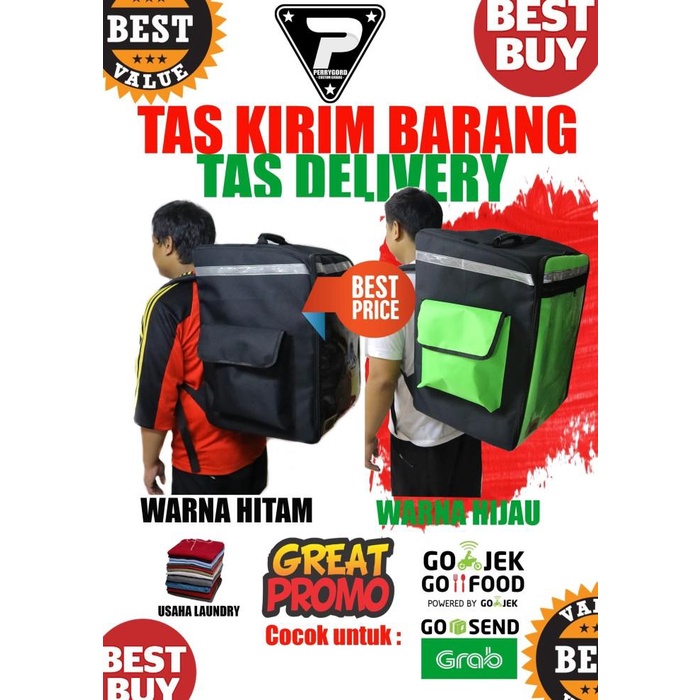 Jual DELIVERY BOX MAKANAN DAN MINUMAN 50 LITER HITAM HIJAU | Shopee ...