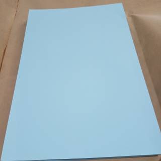Jual Karton Manila Biru Muda Oranye Merah Tua A4/ BC manila biru muda ...