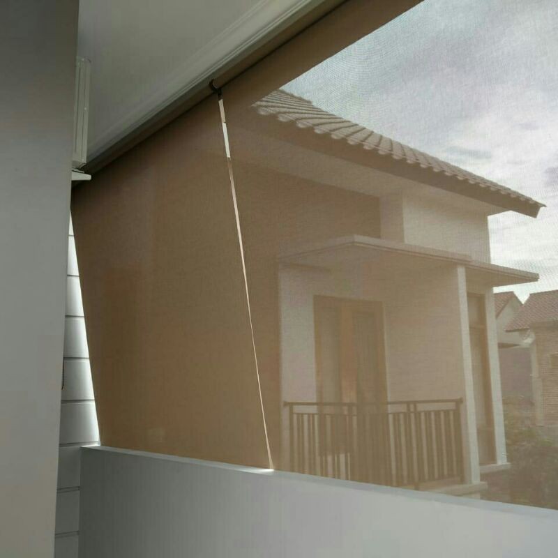 Jual tirai outdoor untuk tampias hujan dan menahan sinar matahari ...