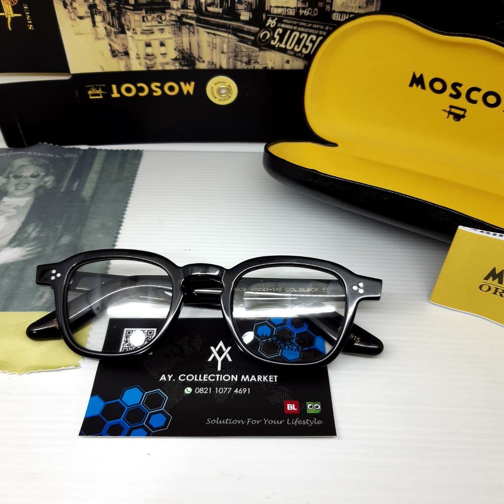 Jual Frame Kacamata Minus Frame Moscot Momza Authentic Fullset | Shopee ...