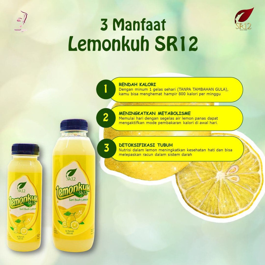 Jual Lemonkuh SR12 250 ml Sari Buah Lemon Asli Terdaftar BPOM Indonesia ...