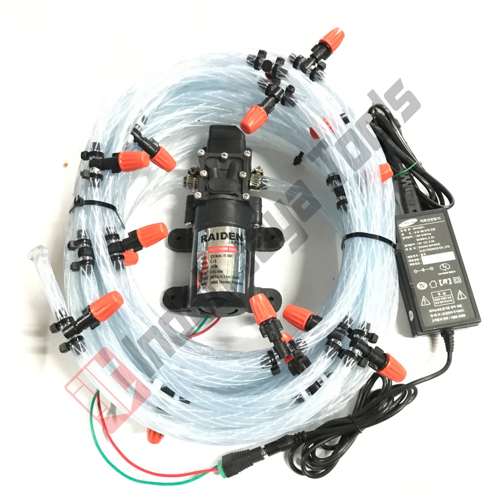 Jual PAKET MIST SPRAYER 15 Nozzle RAIDEN JAPAN - Misting Kabut Embun ...