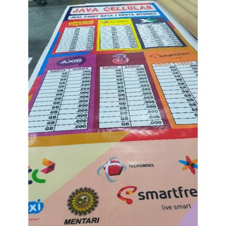 Jual SPANDUK TABEL HARGA KUOTA - UKURAN 100X200 CM ( 1X2 METER ...