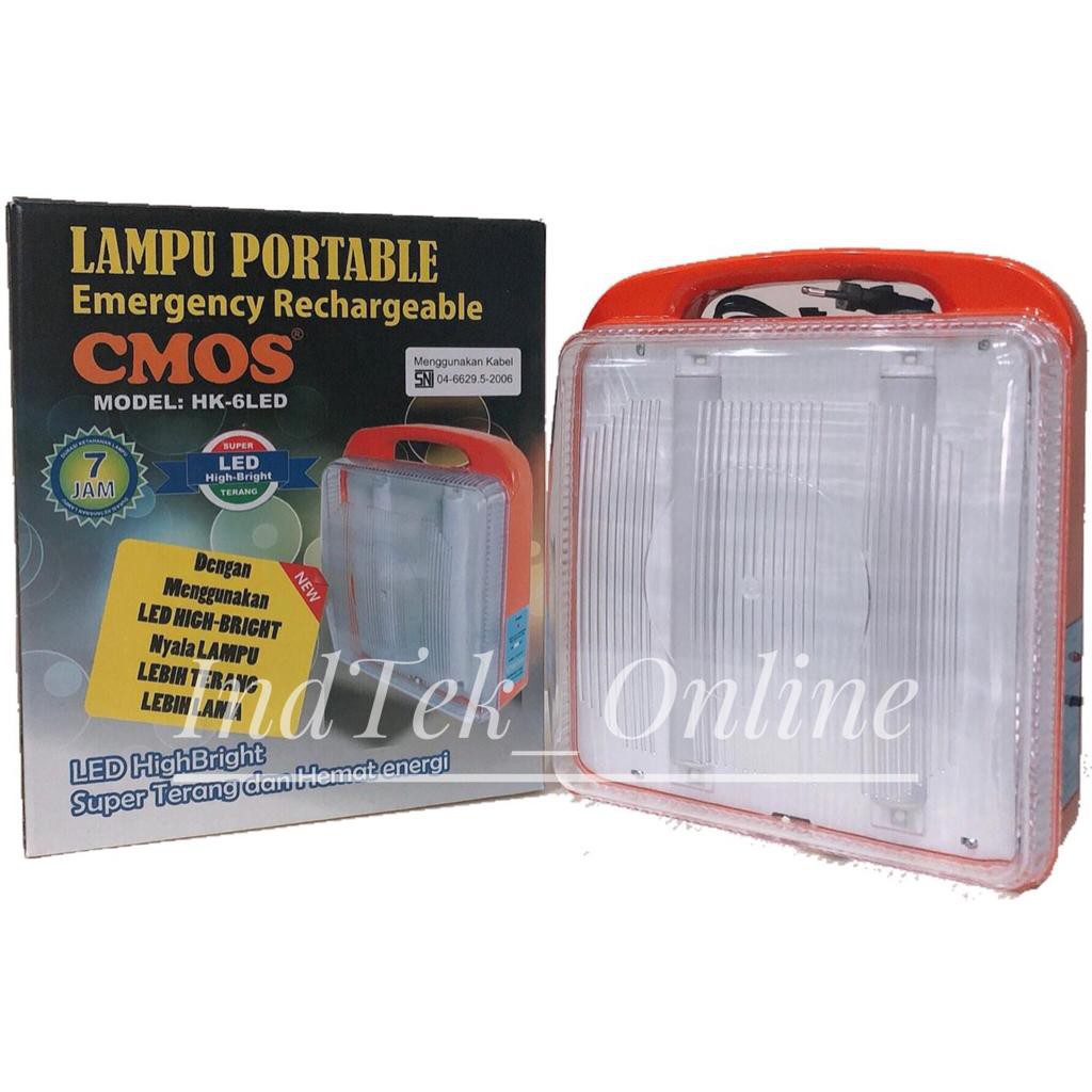 Jual Lampu Darurat / Emergency Lamp CMOS HK-6LED | Shopee Indonesia
