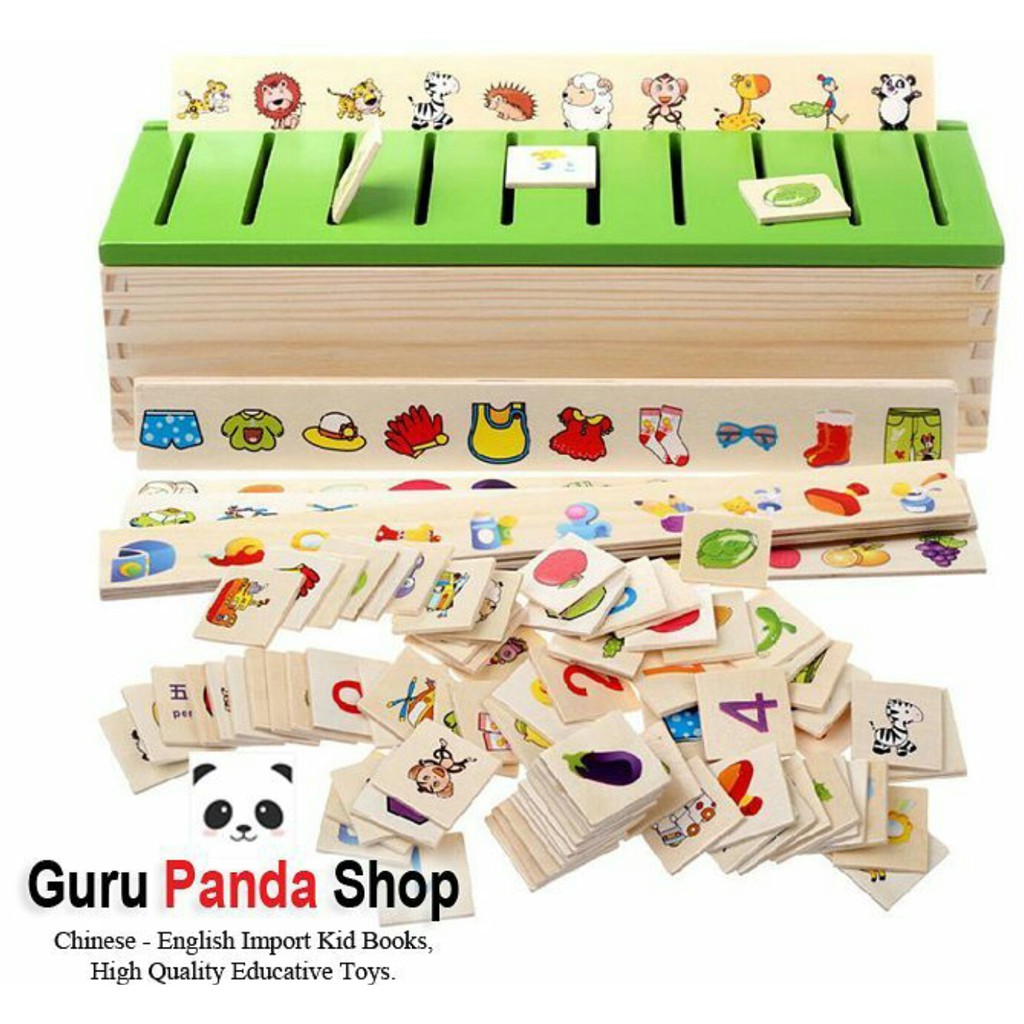 Jual Mainan Edukasi Edukatif Knowledge Classification Box Sorting Box ...