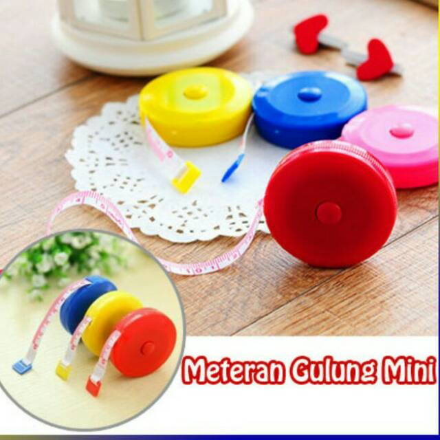 Jual Meteran Kain ROLL - Meter Ukur Badan Gulung Putar Roll - Rol Meter ...