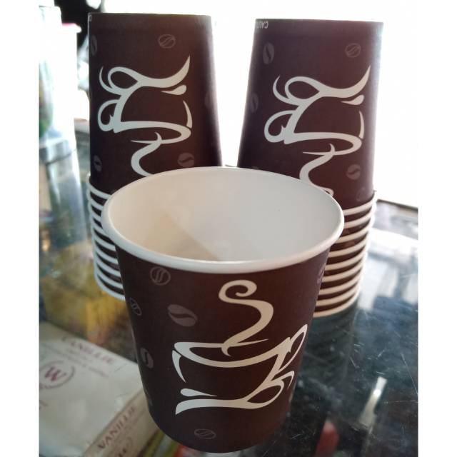 Jual Paper cup 6,5 Oz motif / Gelas kopi kertas isi 50pcs | Shopee Indonesia