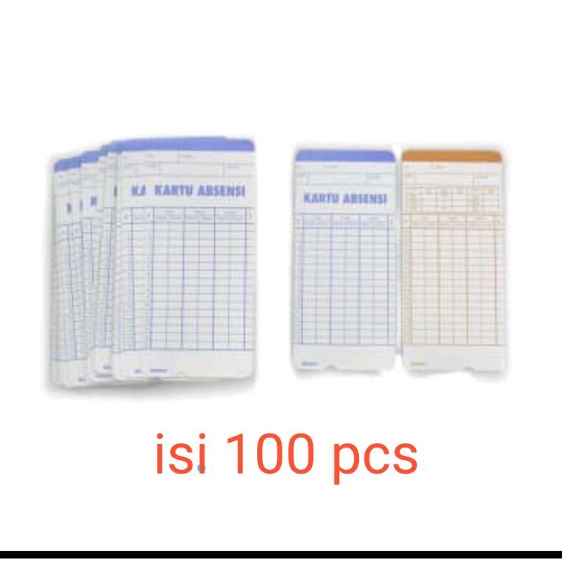 Jual Kartu Absensi Kartu Absen KRISBOW ceklok- isi 100 pcs | Shopee ...