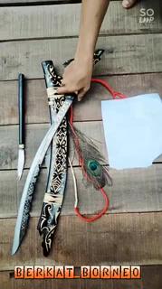 Jual mandau senjata pusaka khas suku adat dayak asli kalimantan tajam ...