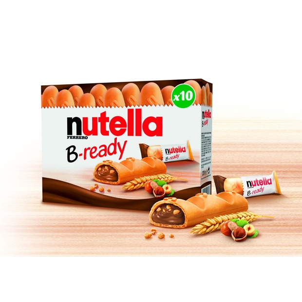 Jual Cokelat NUTELLA B-Ready / BREADY T10 220gram isi 10pcs | Shopee ...