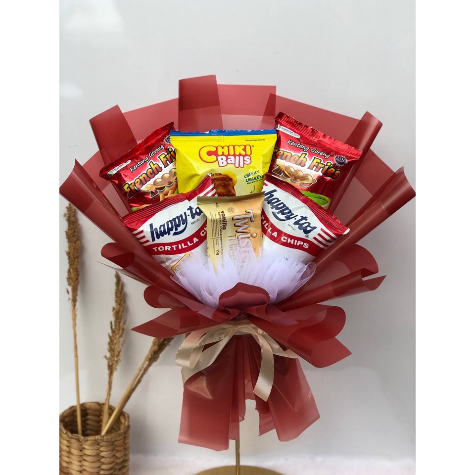 Jual Bouquet snack / buket snack / buket snack wisuda / buket snack ...