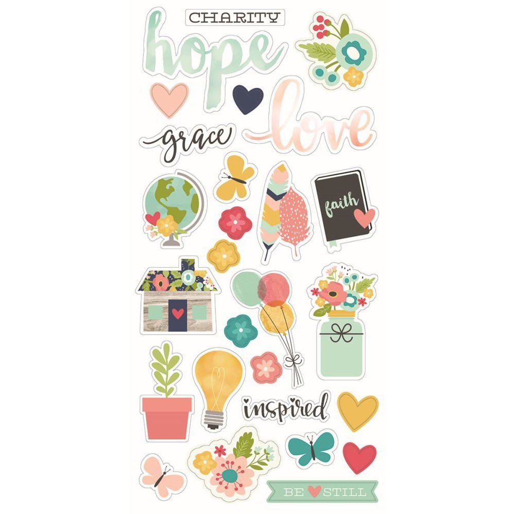 Jual Stiker Lucu Scrapbook Hope Love | Shopee Indonesia