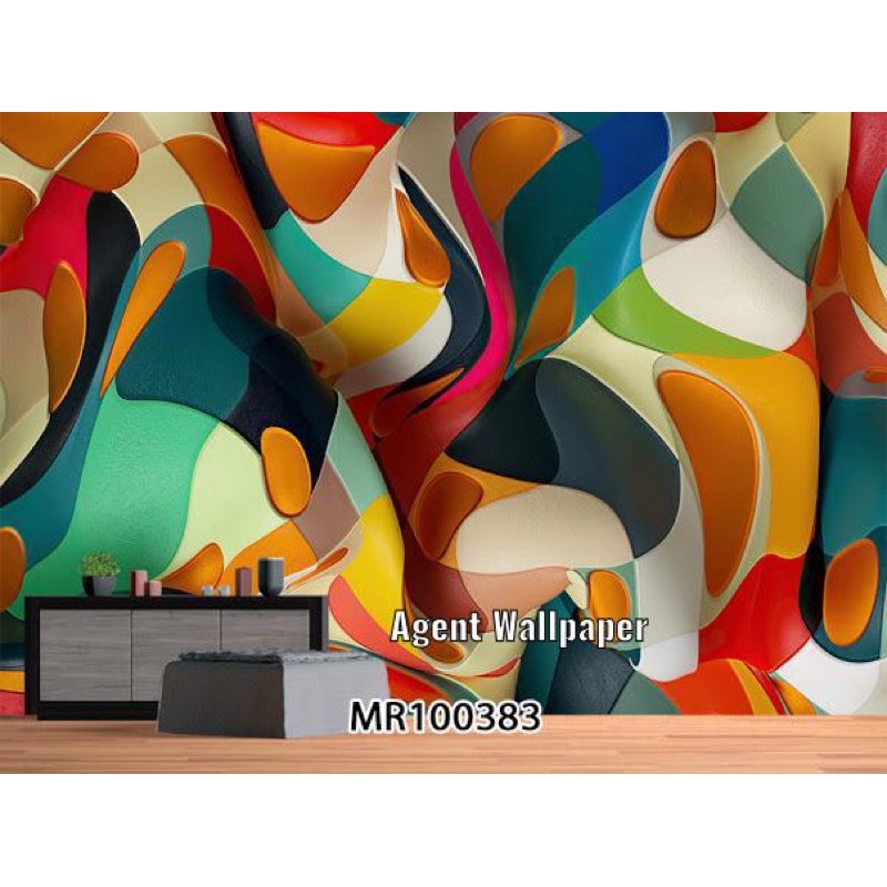 Jual Photowall Mural Motif Abstrak Modern Wallpaper Mural | Shopee ...