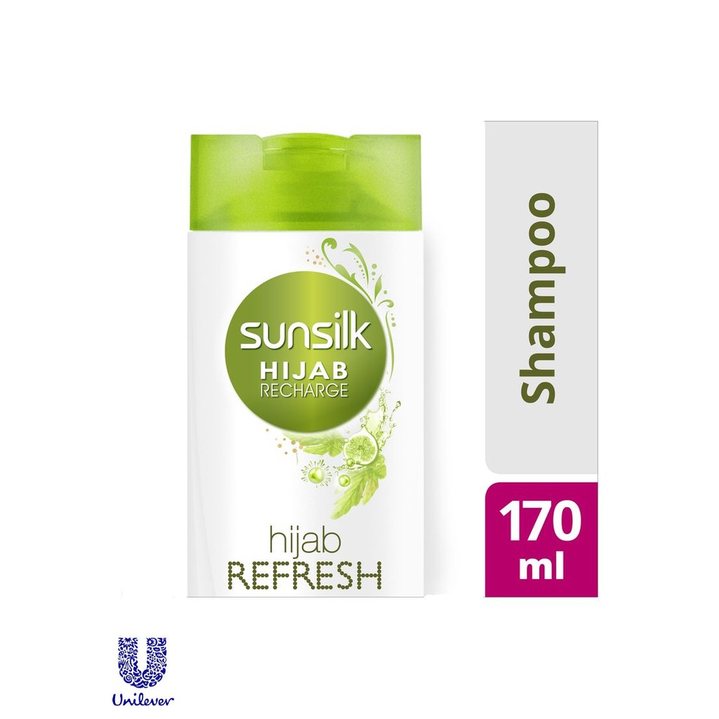 Jual Sunsilk Hijab Hijau Recharge Refresh Shampoo 170ml 170 ml ...