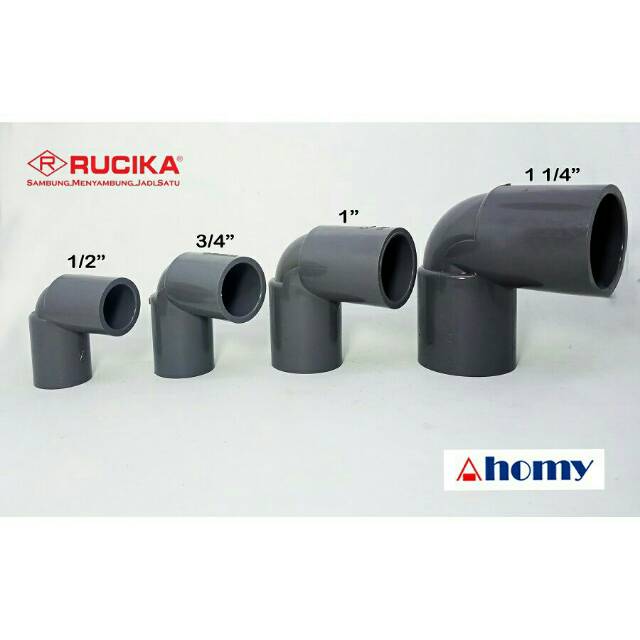Jual SAMBUNGAN PIPA L KNEE 1/2" 3/4" 1" 11/4" RUCIKA ASLI MURAH KUAT Indonesia|Shopee Indonesia