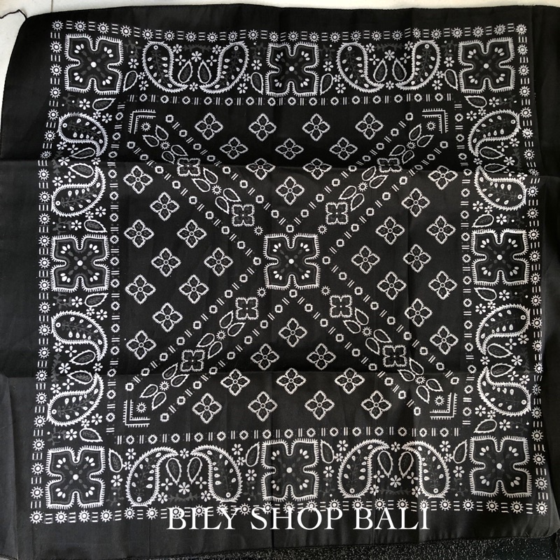 Jual Slayer Batik Bandana Retro Hitam Viral Kekinian | Shopee Indonesia