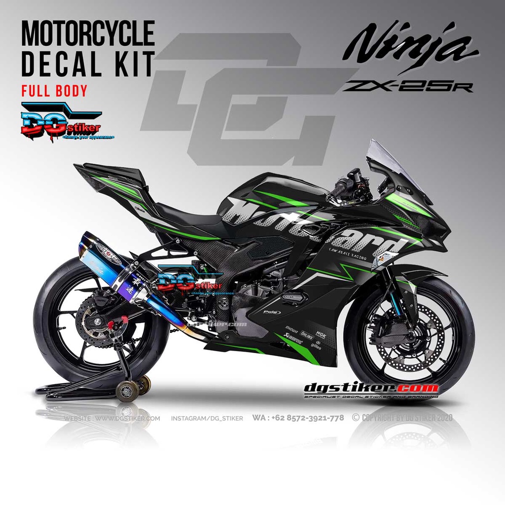 Jual Decal Stiker ZX25r Full Body Motocard Livery | Shopee Indonesia