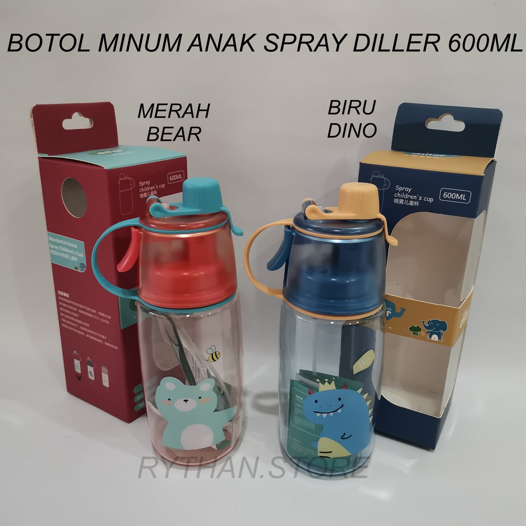 Jual BOTOL MINUM WATER BOTTLE SPRAY DILLER 600ML | Shopee Indonesia