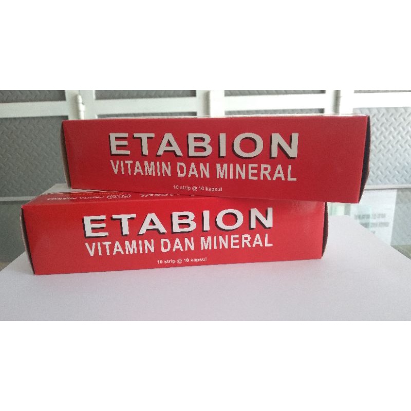 Jual Etabion vitamin dan mineral 1 strip 10 kapsul Indonesia|Shopee ...