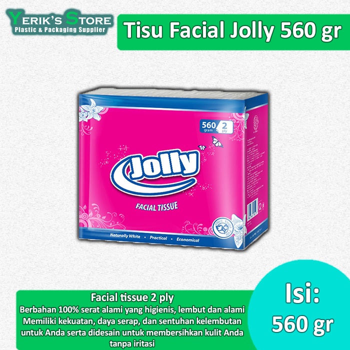 Jual Tisu Jolly 560 gram 2 ply Facial Tissue Tisu Wajah | Shopee Indonesia