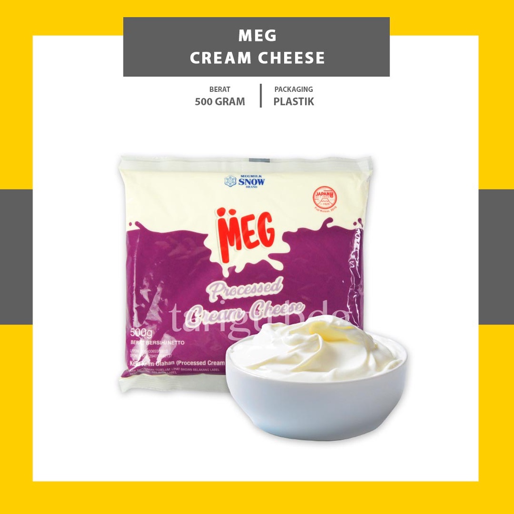 Jual TOPPING CREAM CHEESE MEG 500GR - KRIM KEJU PROCESSED - TOPING KRIM ...