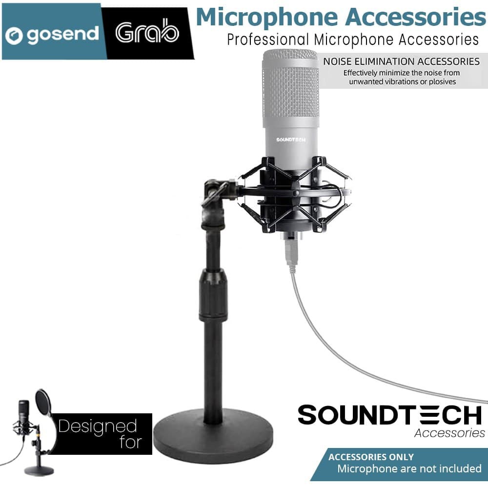 SOUNDTECH Stand Table for Microphone Mic Condenser Soundtech | Shopee ...