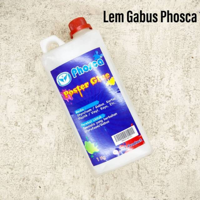 Jual LEM GABUS / LEM STYROFOAM PHOSCA 1KG Indonesia|Shopee Indonesia