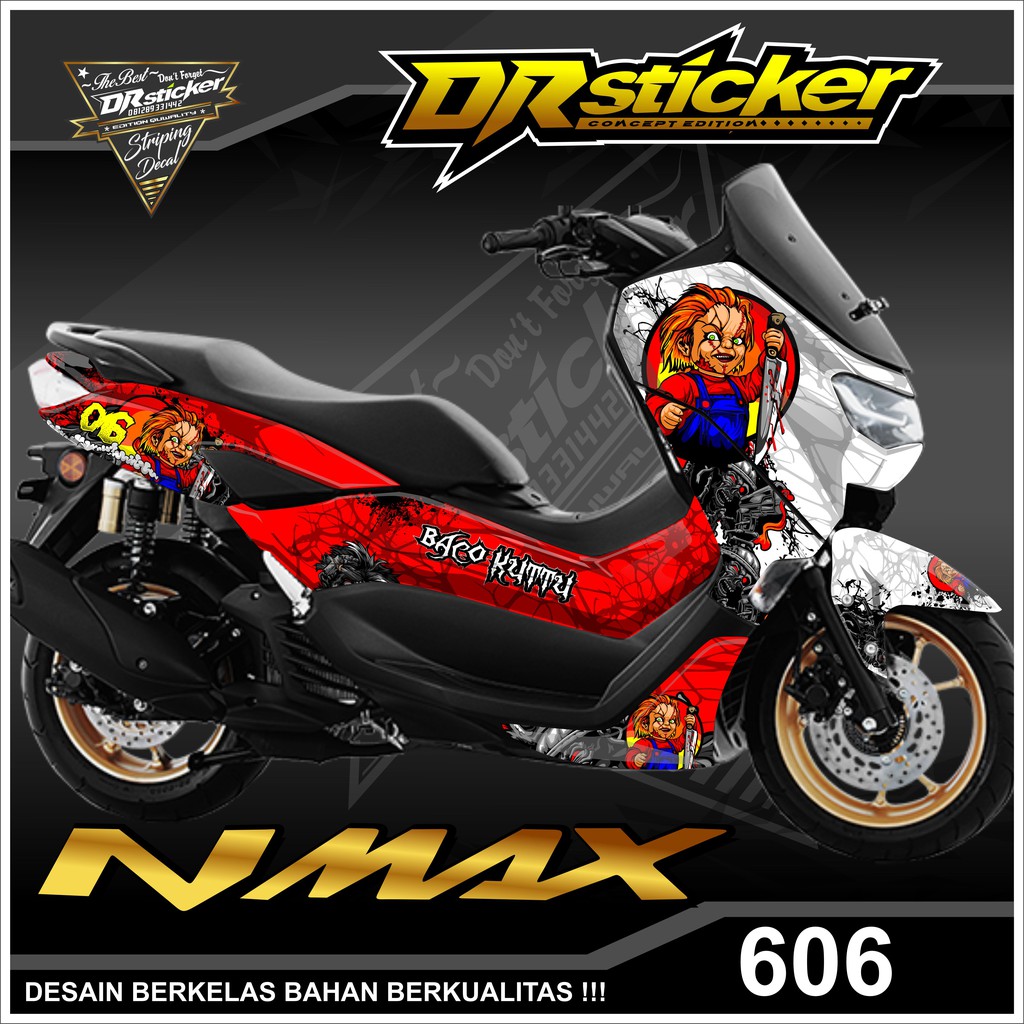Jual DECAL STICKER NMAX 2020 - DECAL ANIMASI YAMAHA NMAX BALI FULL BODY ...