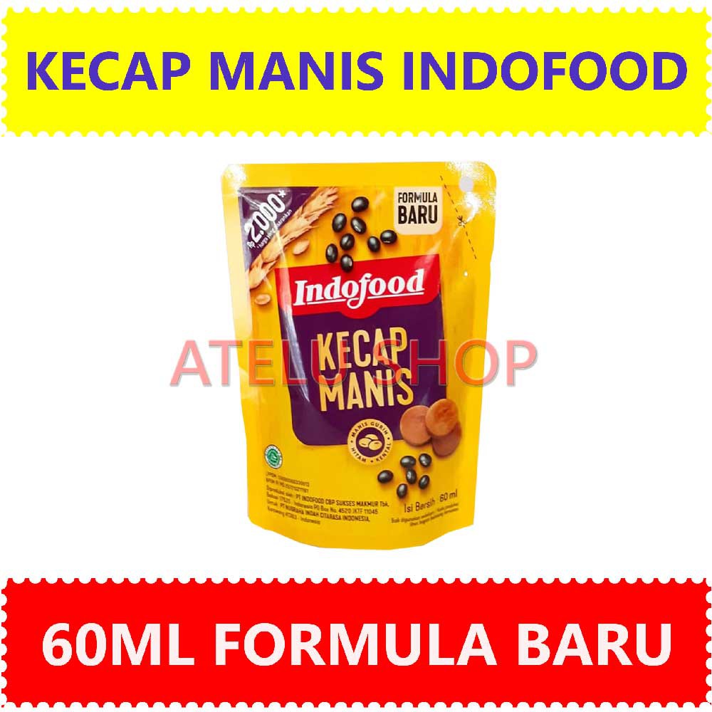 Jual Kecap Manis Indofood 60ML Kemasan Pouch Refill Isi Ulang Formula ...
