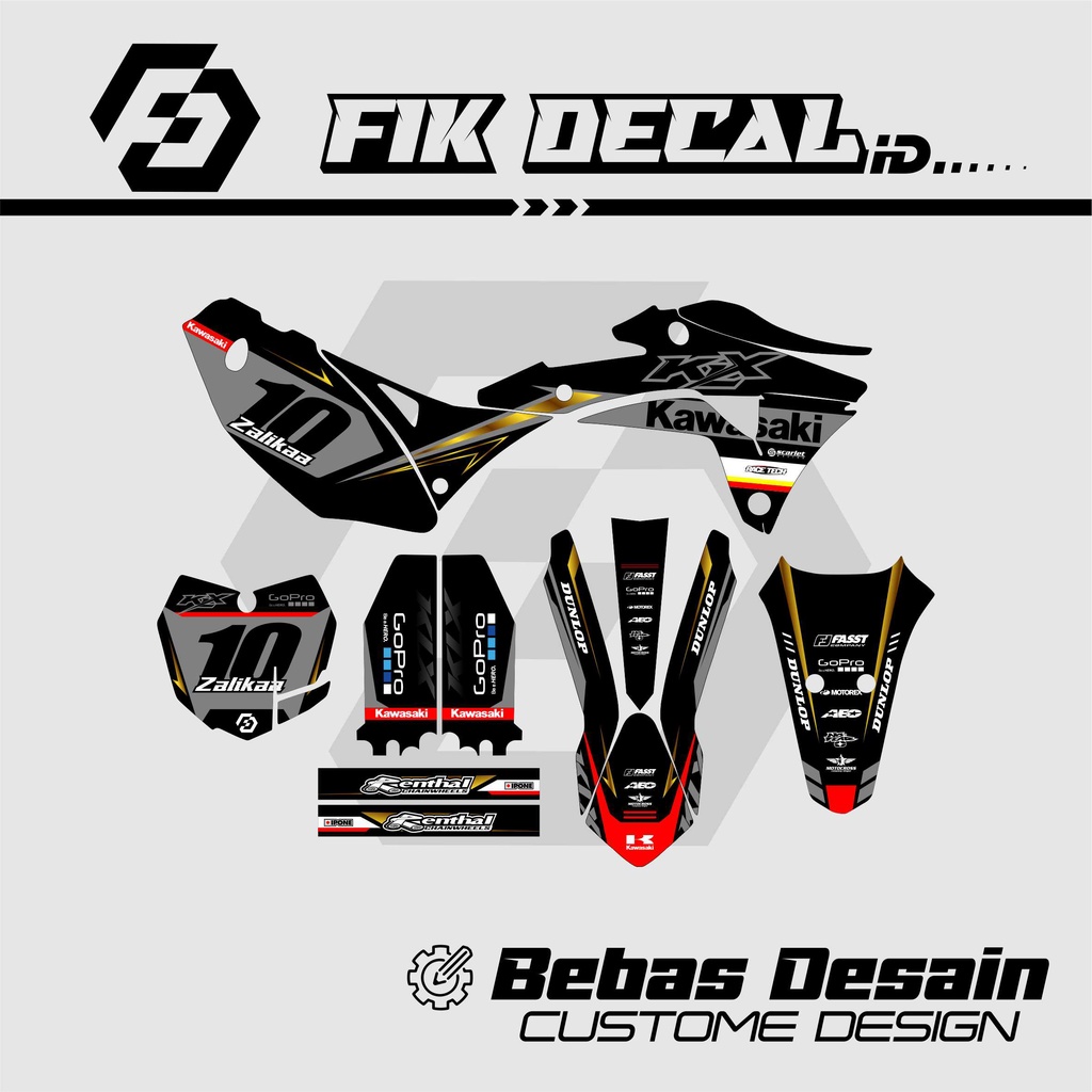 Jual DECAL KLX GORDON DESAIN BARU CUSTOM BEBAS WARNA BISA PAKAI NO DAN ...