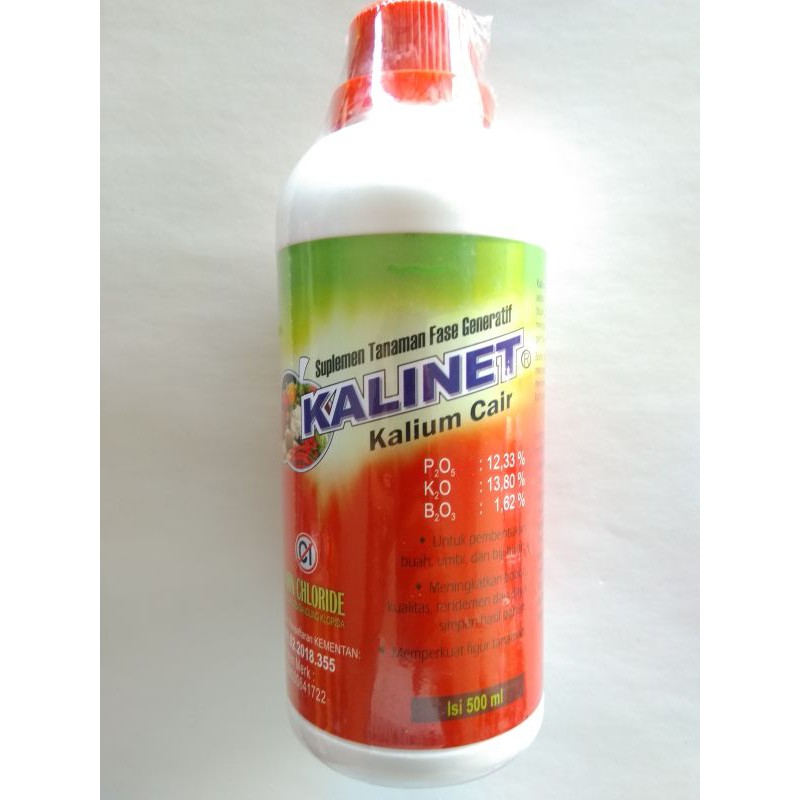 Jual KALINET Kalium Cair 500ml, pupuk bunga & buah, suplemen tanaman ...