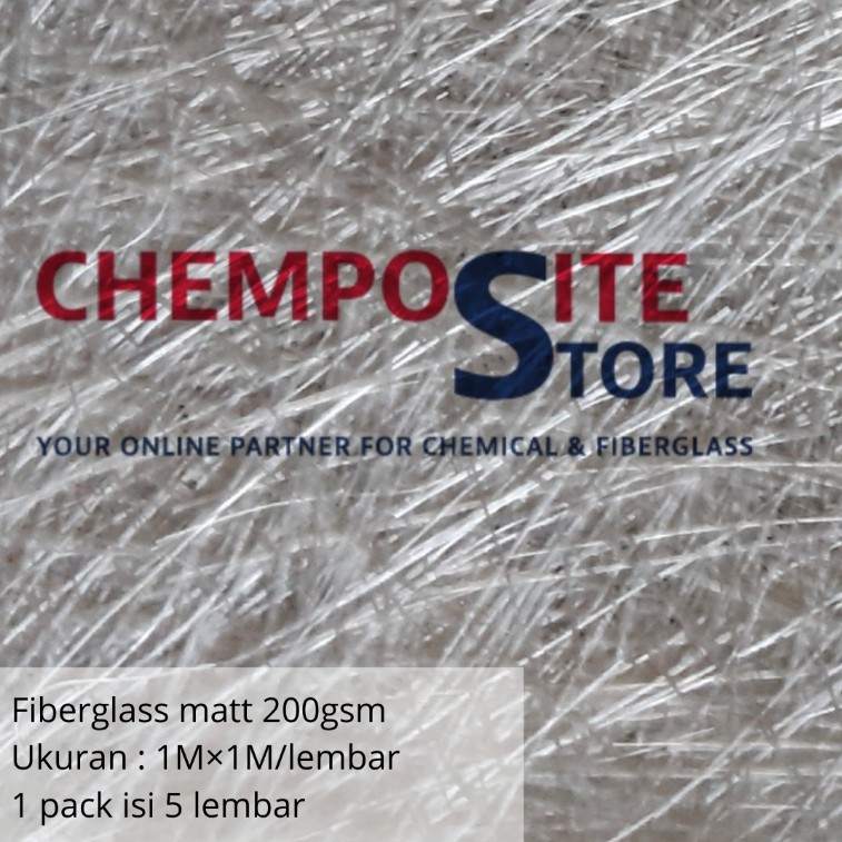 Jual fiberglass mat 200 / serat fiber / serat waterproofing / serat ...