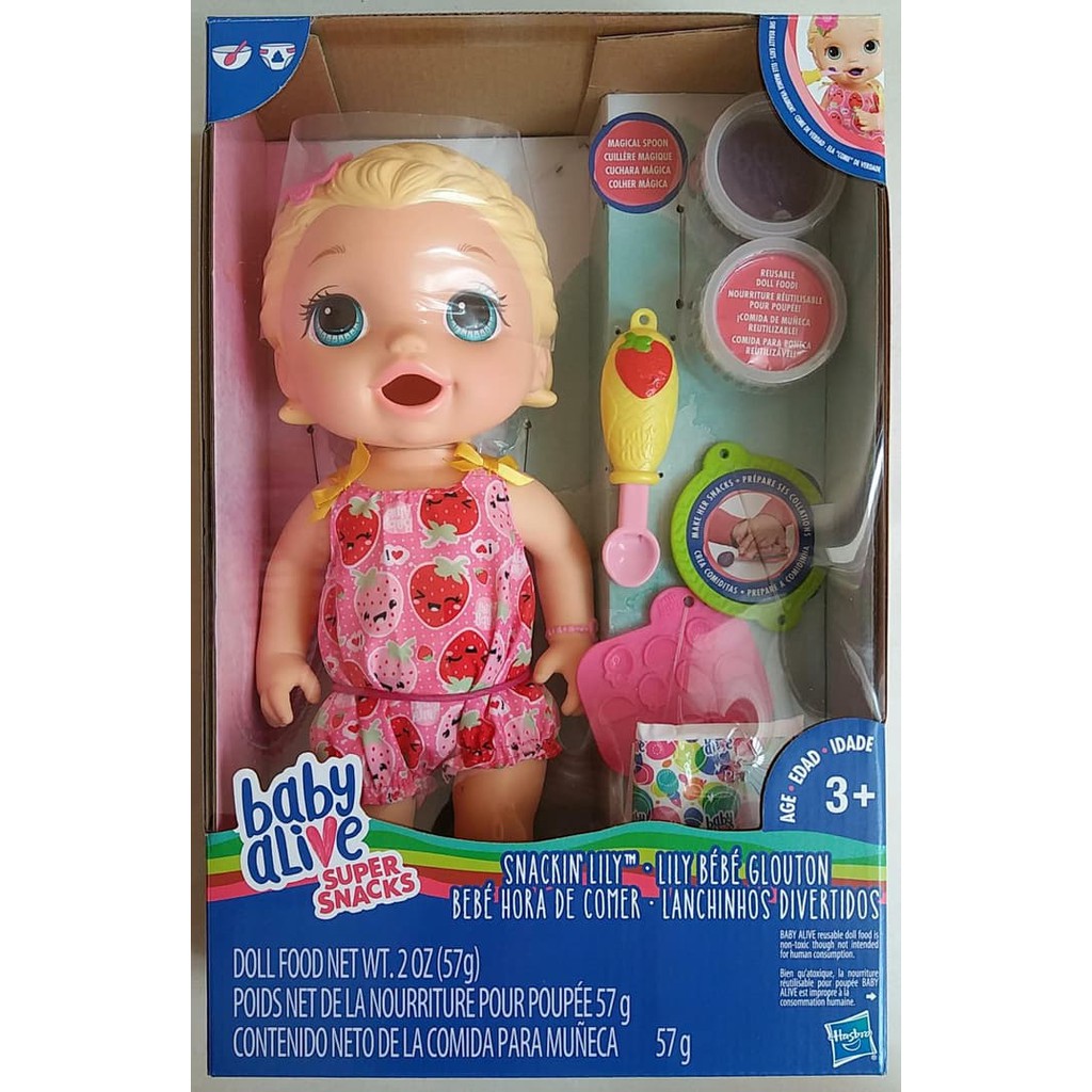 Jual Murah Meriah Kak Mainan Dinosaurus S80V4 Hasbro, Baby Alive Super Snacks Snackin' Lily ...